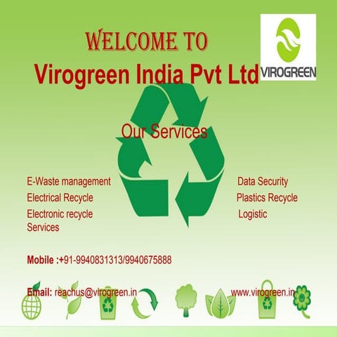 Electronic waste recycle in india | PPT