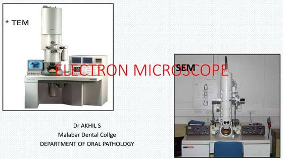 Electron microscope ppt | PPT