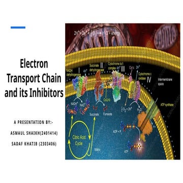Electron Transport Chain and its Inhibitors.pptx