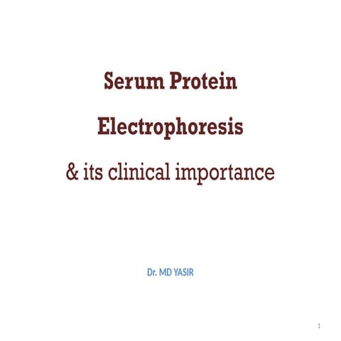 Interpreting serum protein electrophoresis | PPT