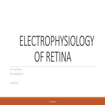 Electrophysiology (ERG and EOG) Simplified........ | PPTX