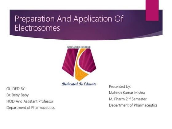 Electrosome | PPTX
