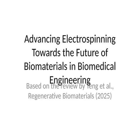 electrospinning_presentatioN AND ITS FUTURE TRENDS | PPTX