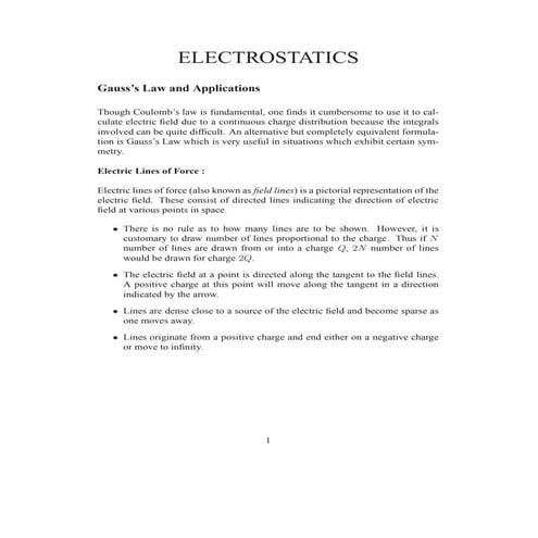 Electrostatic | PDF | Physics | Science