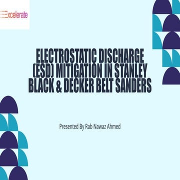 Electrostatic Discharge (ESD) Mitigation in Stanley Black & Decker Belt Sanders.pptx