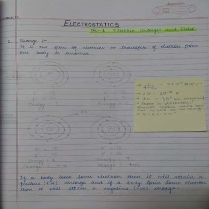 Electrostatic notes | PDF