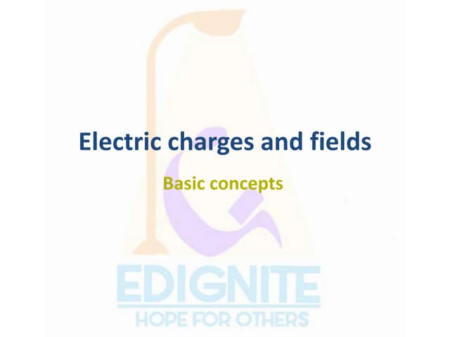 Ppt of 12 physics chapter 1 | PPTX