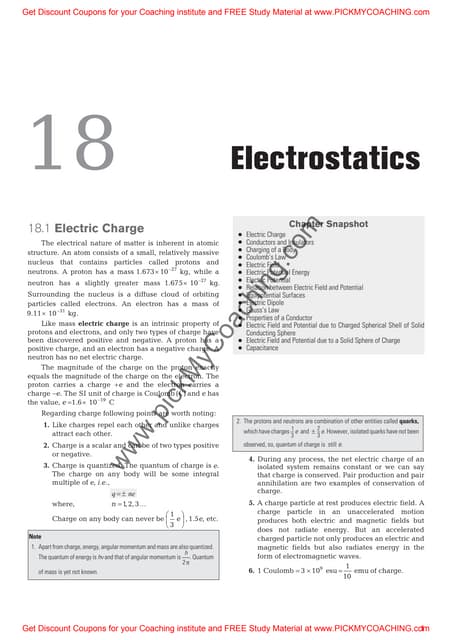 Electrostatics -1 | PPT