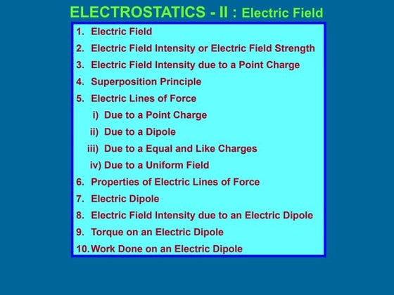 chapter 1 electric charge and electric field | PPT | Physics | Science