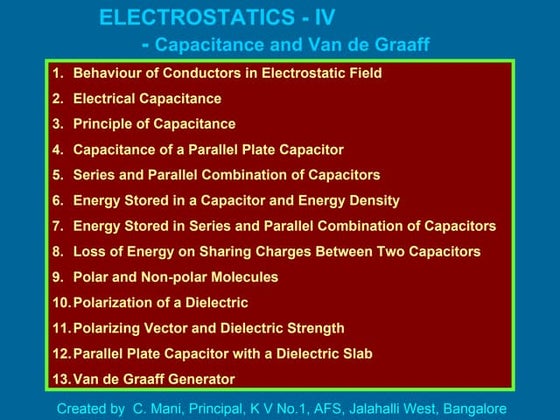 EEE Introduction to Capacitors and Charging and Discharging of capacitors. | PPT