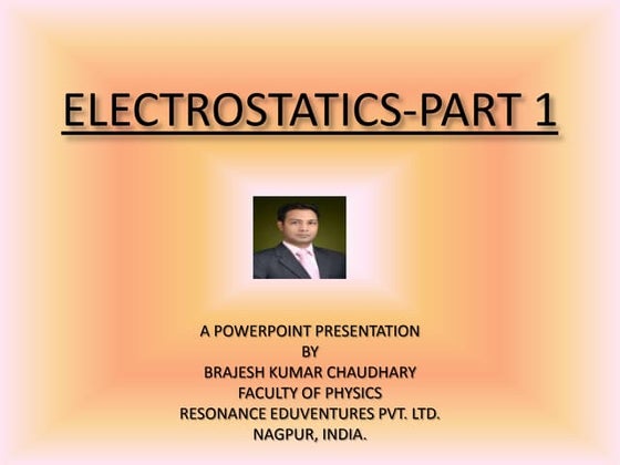 Electrostatics | PPT