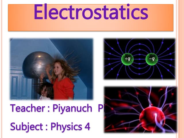 Pysics Grade 10 Intro To Electrostatics Pptx