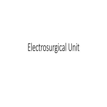 Surgical diathermy | PPTX