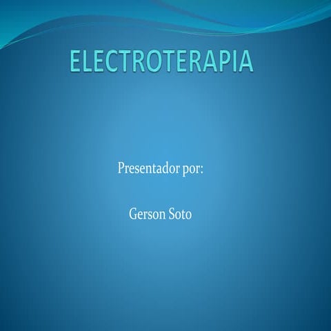 Microcorrientes: electroterapia | PPTX