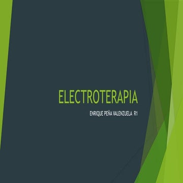 Microcorrientes: electroterapia | PPTX