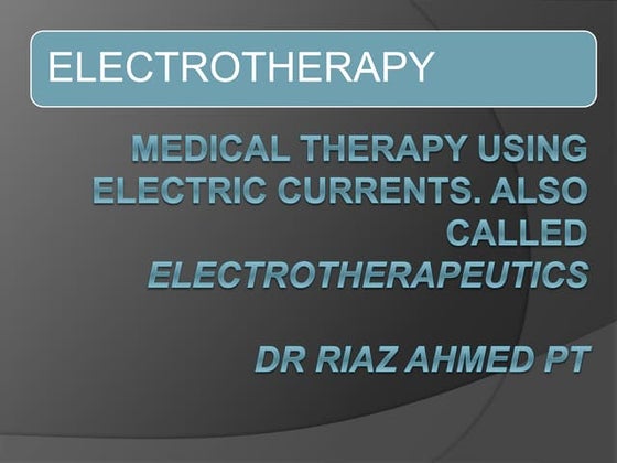 Galvanic current | PPTX | Brain and Nervous System Disorders | Diseases ...