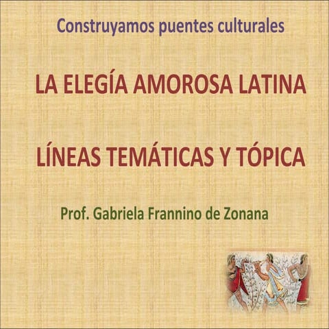 Elegía amorosa latina | PPT