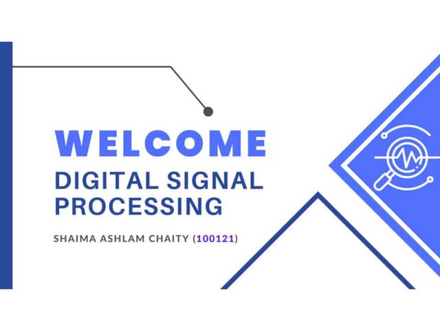 Digital Signal Processing Ppt
