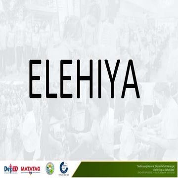 Lesson on Elehiya for Filipino Grade 9 PowerPoint | PPTX
