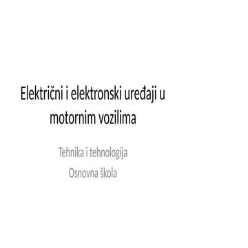 8 saobracajna sredstva na elektricni pogon | PPTX