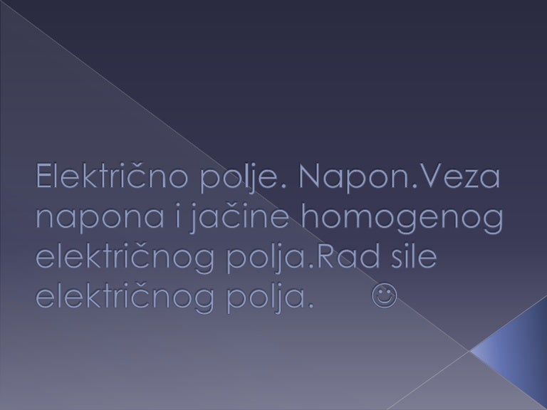 Elektricno Polje