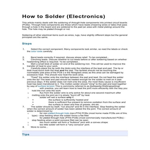 Soldering Training PPT | PPTX