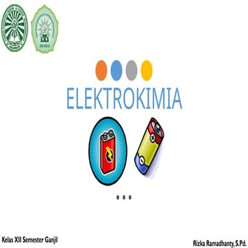 ELEKTROKIMIA (SEL VOLTA) kelas xii kimia | PPT