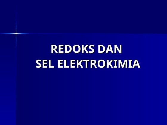 MATERI KIMIA SMA KELAS XII SEL ELEKTROKIMIA | PPTX
