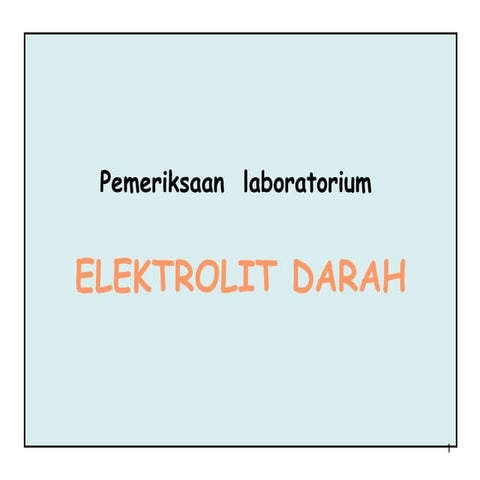 Elektrolit | PPT