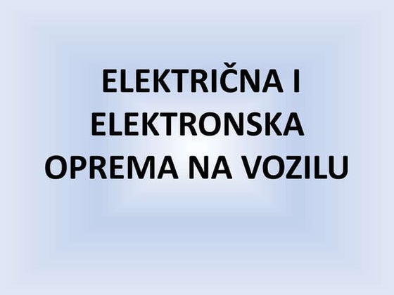 Kablovi i električne instalacije | DOC