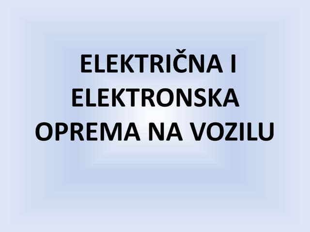 8 saobracajna sredstva na elektricni pogon | PPTX