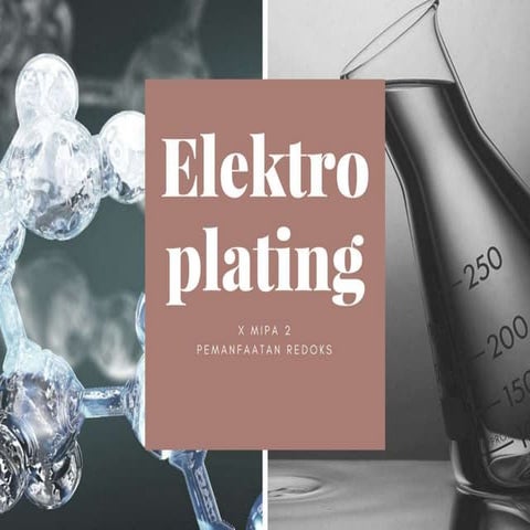 PPT Pemanfaatan Reaksi Redoks (SMA KELAS X) - Elektroplating | PPTX