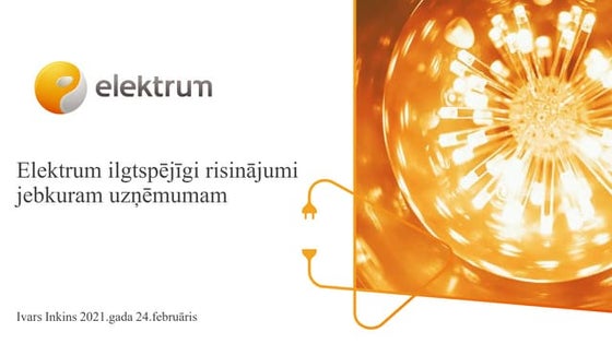 Elektrum Solārais risinājumi uzņēmējiem | PPT