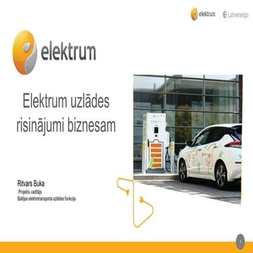Elektrum Drive uzlādes risinājumi biznesam | PDF