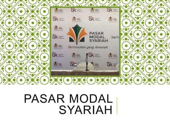 Pasar modal syariah | PPTX