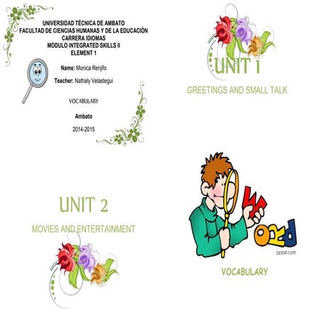Element 1 flash cards- vocabulary slishare- monica renjifo | DOCX