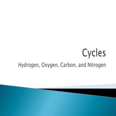 Carbon dioxide and oxygen cycle | PPTX