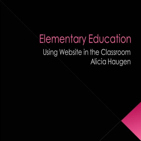 Elementary Education | PPT