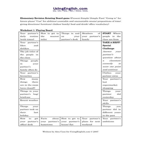 Elementary revision-rotating-board-game | PDF