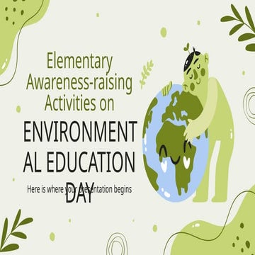 Elementary Awareness-raising Activities on Environmental Education Day ...