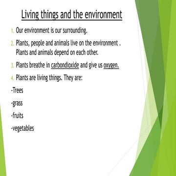 Elementary SCIENCE Notes Yr 4 LIVING THINGS AND THE ENVIRONMENT | PPTX