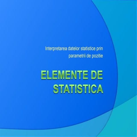 Elemente de statistica | PPTX
