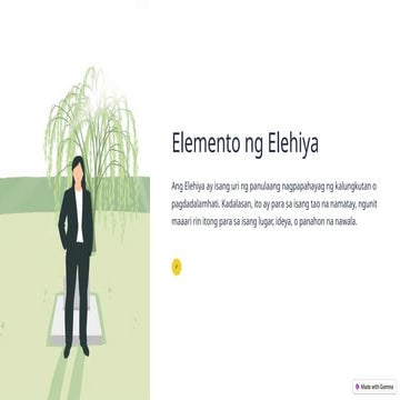 Lesson on Elehiya for Filipino Grade 9 PowerPoint | PPTX