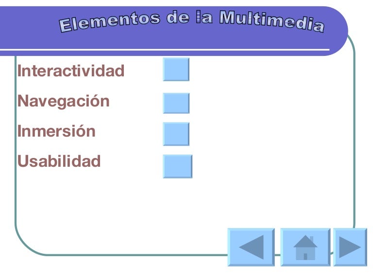 Elementos de la Multimedia