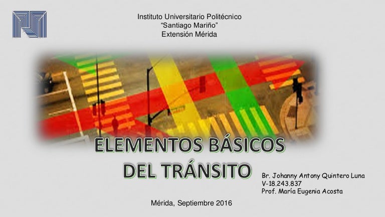 Elementos básicos del tránsito