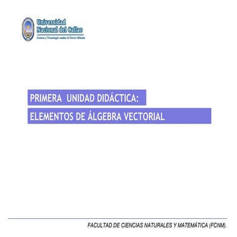 Elementos de algebra vectorial | PPT