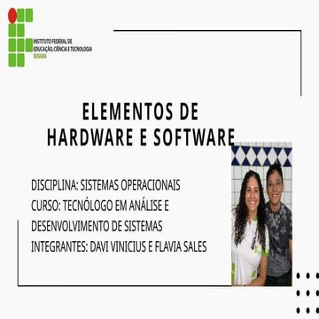 Aula 03 - Hardware e Software | PPTX