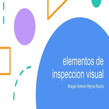 Inspeccion visual | PPTX