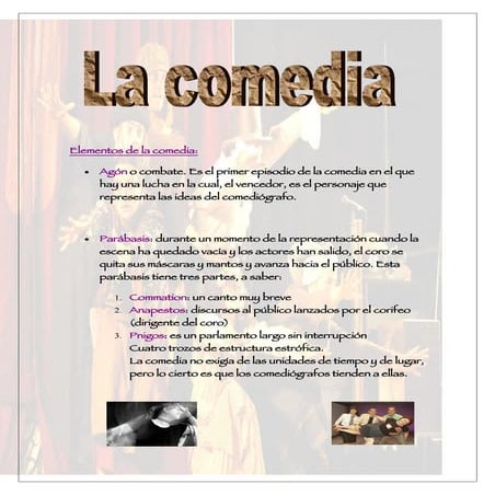 Elementos De La Comedia | DOC