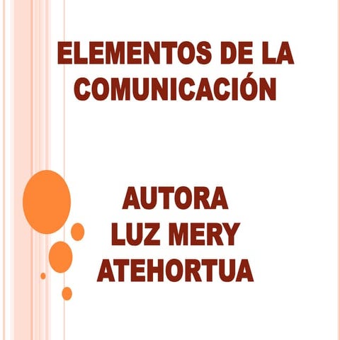 Elementos de la comunicación | PPTX